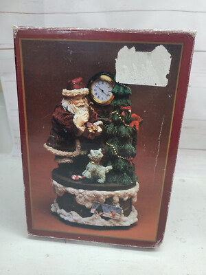 Eluceo In Motion Santa Christmas Tree Musical Light Up Clock | eBay