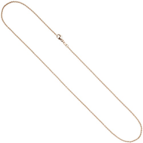 1,5mm Collana ad Ancora Collier IN 585 Oro Rosso Oro, 42 CM, Unisex ...