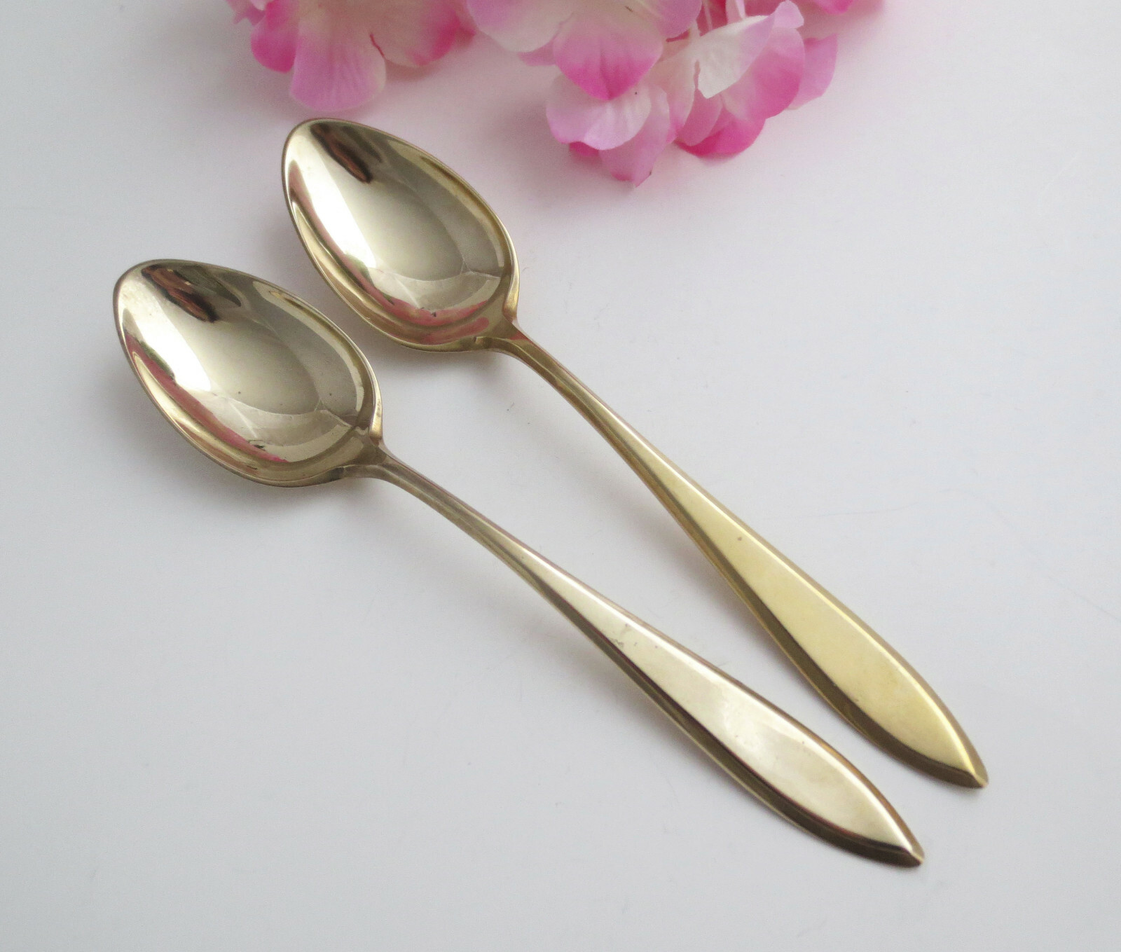 Vintage Dirilyte REGAL Serving / Table Spoons Dirigold Goldware ...