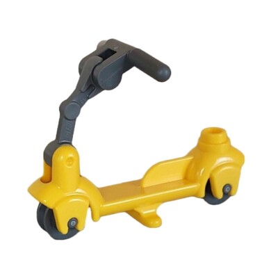 LEGO Minifigure Vehicle - Yellow - Kick Scooter with Dark Bluish Gray ...