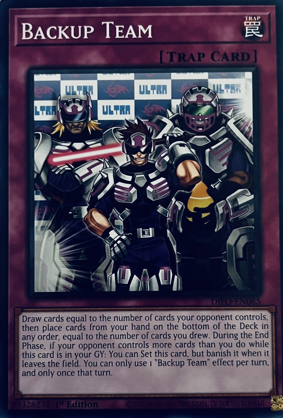 Yu-Gi-Oh! TCG Backup Team Dimension Force DIFO-EN085 1st Edition Common ...