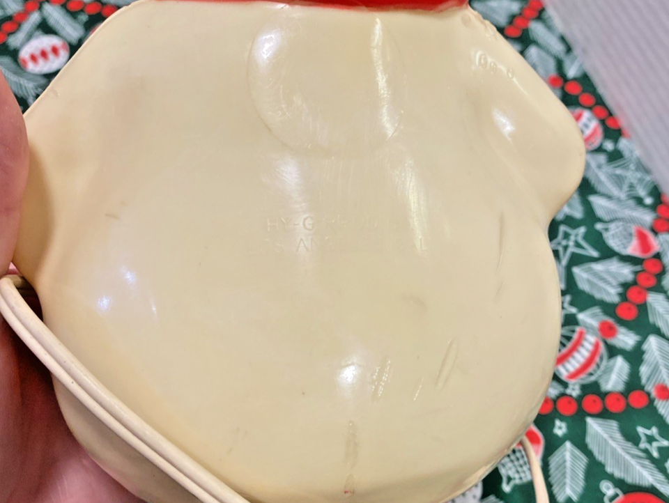 Vintage Pudgy Blinko Sno-Man Hy-G Products Hard Plastic Snowman - NO ...