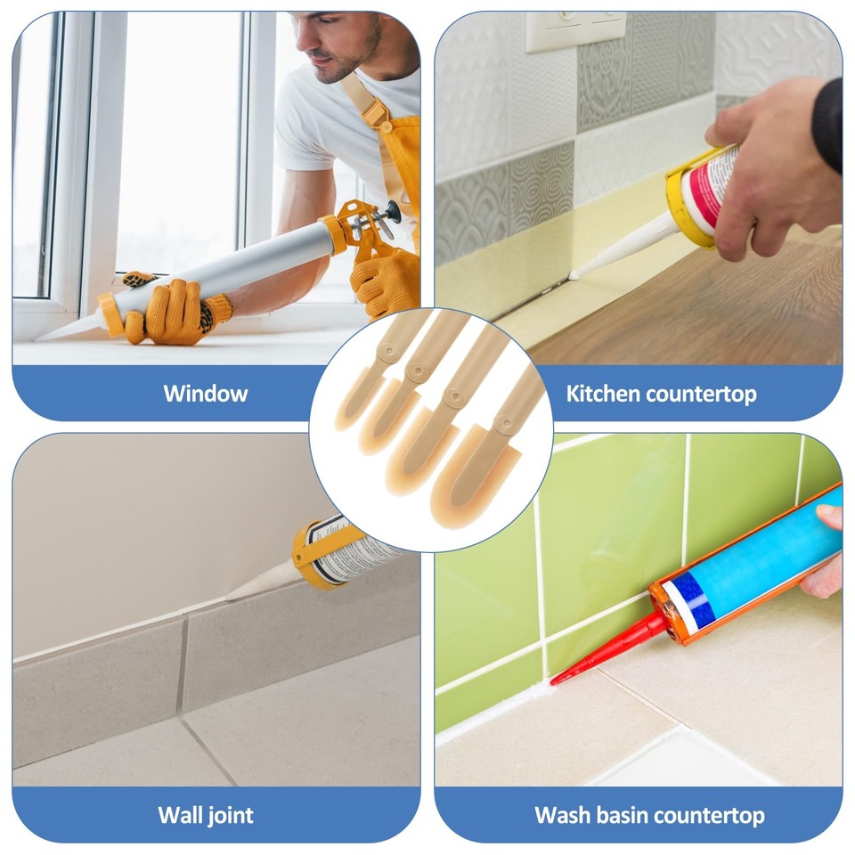 8Pcs Rubber Caulking Tool Set Reusable Caulk Tool Caulking Finishing ...