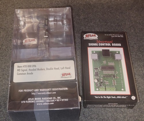 HO Scale Atlas Signal, Hooded Modern, Double Head, Left Hand and ...