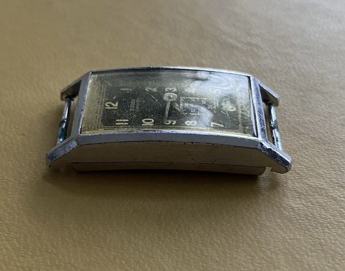 Vintage Buren Grand Prix Manual Wind Tank Watch. Black Dial. Working | eBay