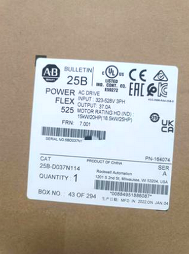 NEW AB 25B-D037N114 Allen-Bradley PowerFlex 525 18.5kW 25Hp AC Drive | eBay