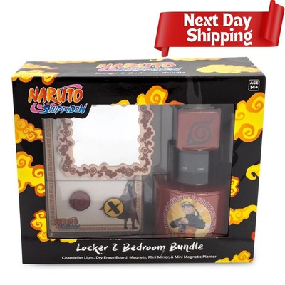 NIB Viz NARUTO Kishimoto SHIPPUDEN Anime LOCKER & BEDROOM BUNDLE Mirror ...