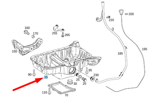 NEW MERCEDES-BENZ C W204 OIL PAN UPPER PART A2720102001 ORIGINAL | eBay