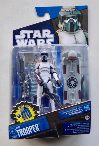 STAR WARS NEW THE CLONE WARS ARF CLONE TROOPER SPEEDER BOARD CW56 MOC ...