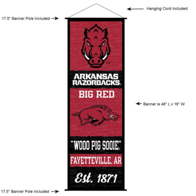 University of Arkansas Razorbacks Room Banner Poster Art Canvas | eBay