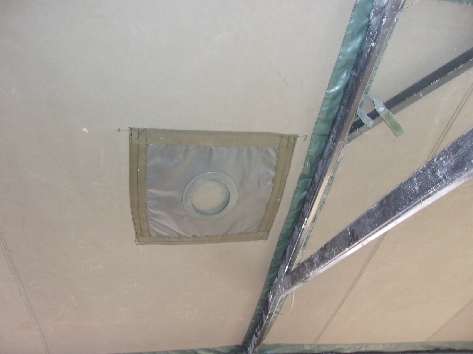 MILITARY 16x16 FRAME TENT CAMPING HUNTING REGULAR CANVAS WITH STOVE ...