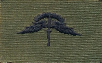 US Air Force Freefall HALO Jump Wings Award OD Green Sew-On Patch ...