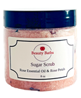 Rose Sugar Scrub & Rose Petals Body Scrub holiday gift for her handmade ...