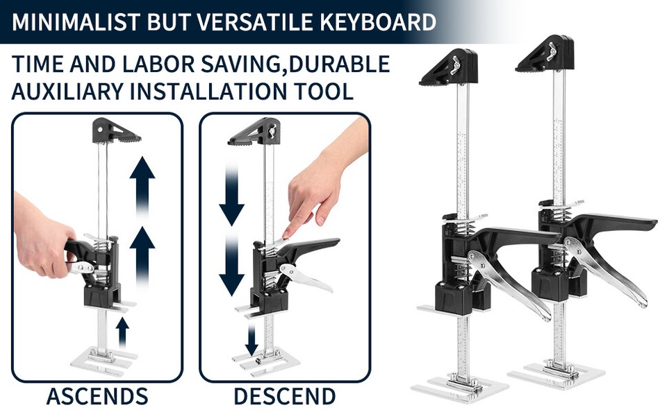 2x Lifting Arm Precision Clamping Labor-Saving Lifter Hand Jack Support ...
