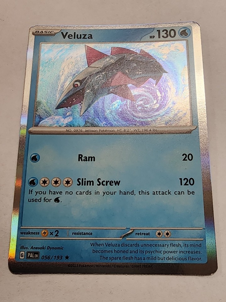 HOLO Veluza 056/193 NM / M - Paldea Evolved Scarlet Violet Pokemon Card ...