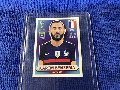 2022 Panini FIFA World Cup Qatar Sticker Karim Benzema # FRA 16 ...