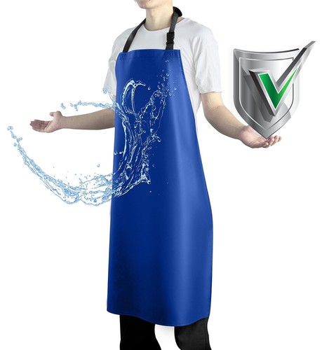 Waterproof Vinyl Apron Unisex Chemical Resistant Cleaning Apron for ...