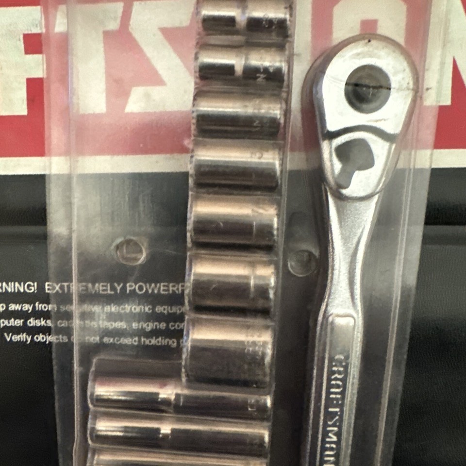 Sears Craftsman 1/4 Drive SAE 14 PC Socket Set 34747 USA NOS Vintage | eBay