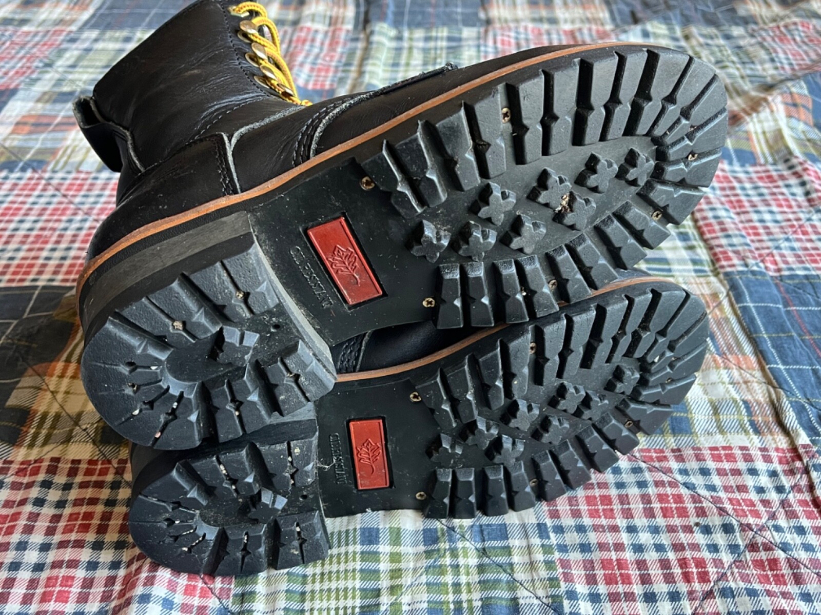 Field N Forest Black Tall Leather Logger Boots Men’s … - Gem