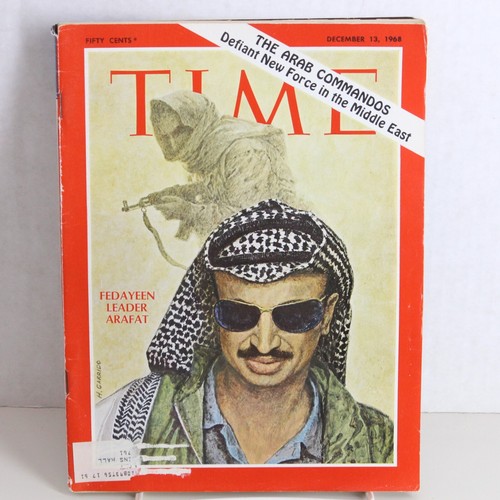 Time Magazine Dec 13 1968 Fedayeen Leader Arafat Arab Middle East News ...