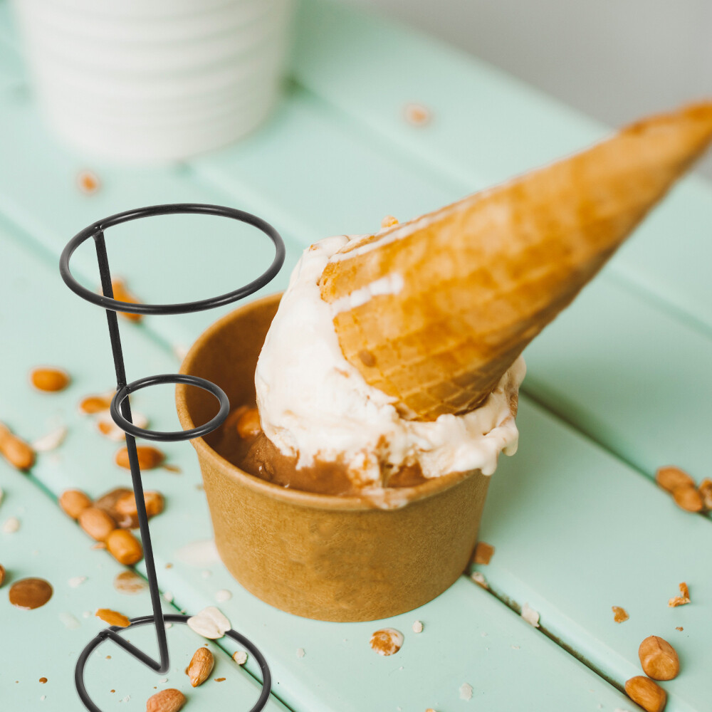 Iron Cone Stand Confectionery Mini Sugar Cones French Fries Food ...