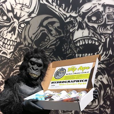 DIP APE ANGRY SKULLS HYDROGRAPHIC WATER TRANSFER HYDRO DIPPING DIP KIT ...