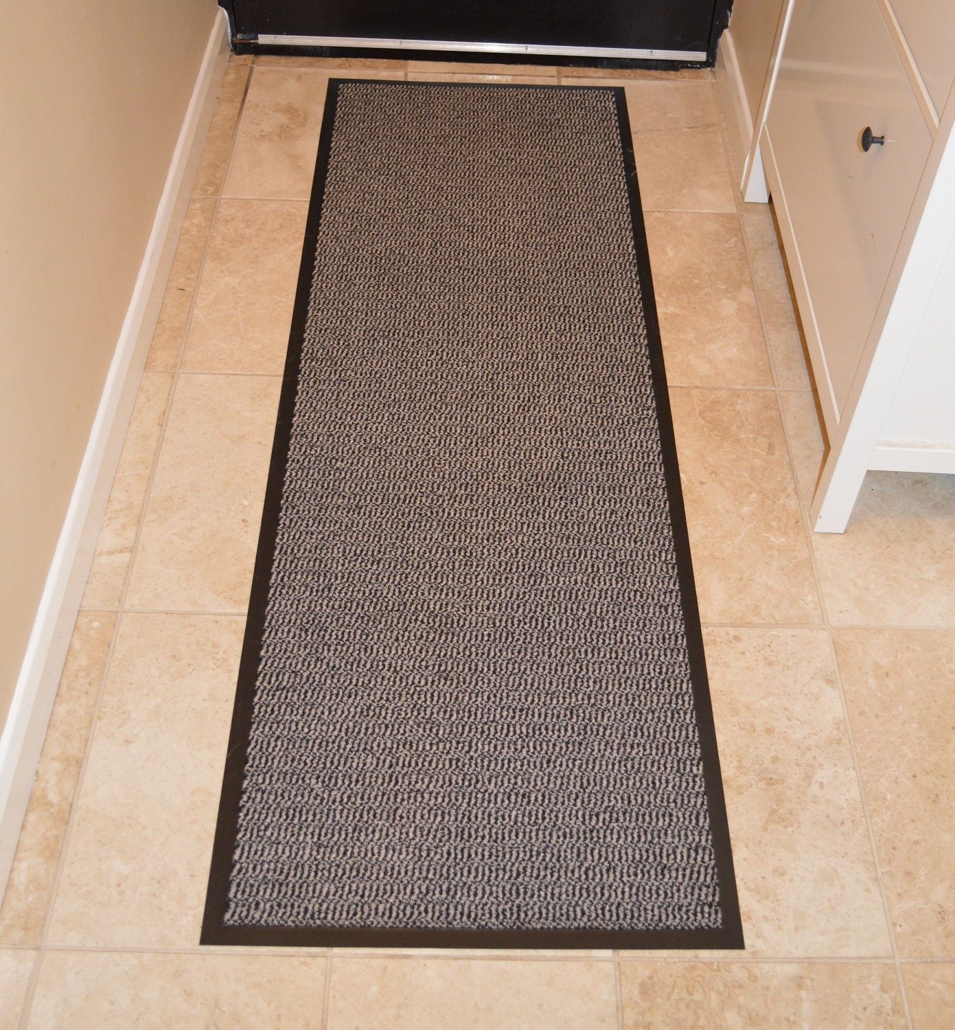 BROWN HEAVY DUTY BARRIER DOOR MAT NON SLIP RUBBER BACK KITCHEN HOME