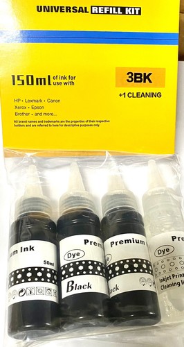 Refill ink kit for Canon PG645XL BK CL646XL Color, for MG2965, MG3060 ...