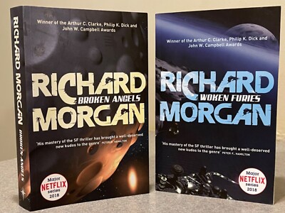 Broken Angels & Woken Furies Richard Morgan Lot (Takeshi Kovacs Altered ...