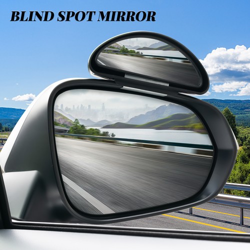 2 Adjustable Car Wide Angle Blind Spot Mirrors Driving Instructor ...
