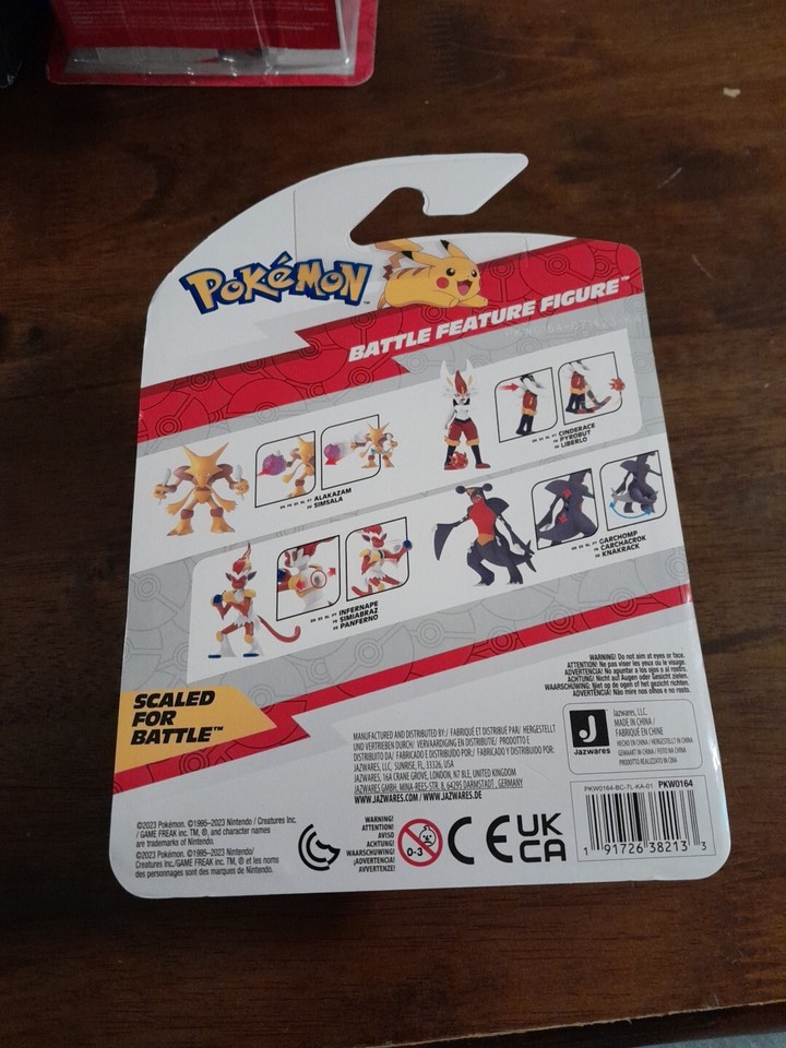 Pokemon Battle Feature Figure CINDERACE Deluxe 4.5" Action Figure New ...