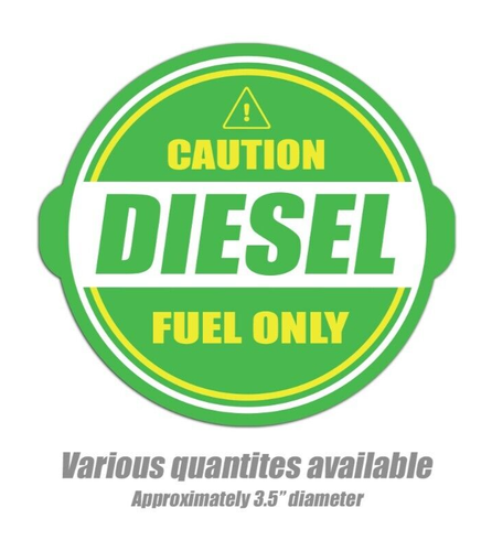 Diesel Fuel Only sticker decal gas label tank vinyl weatherproof diesel ...