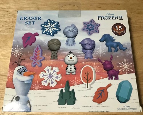 Disney Frozen 2 Eraser Set Elsa Olaf 15 Erasers *FREE SHIPPING* | eBay