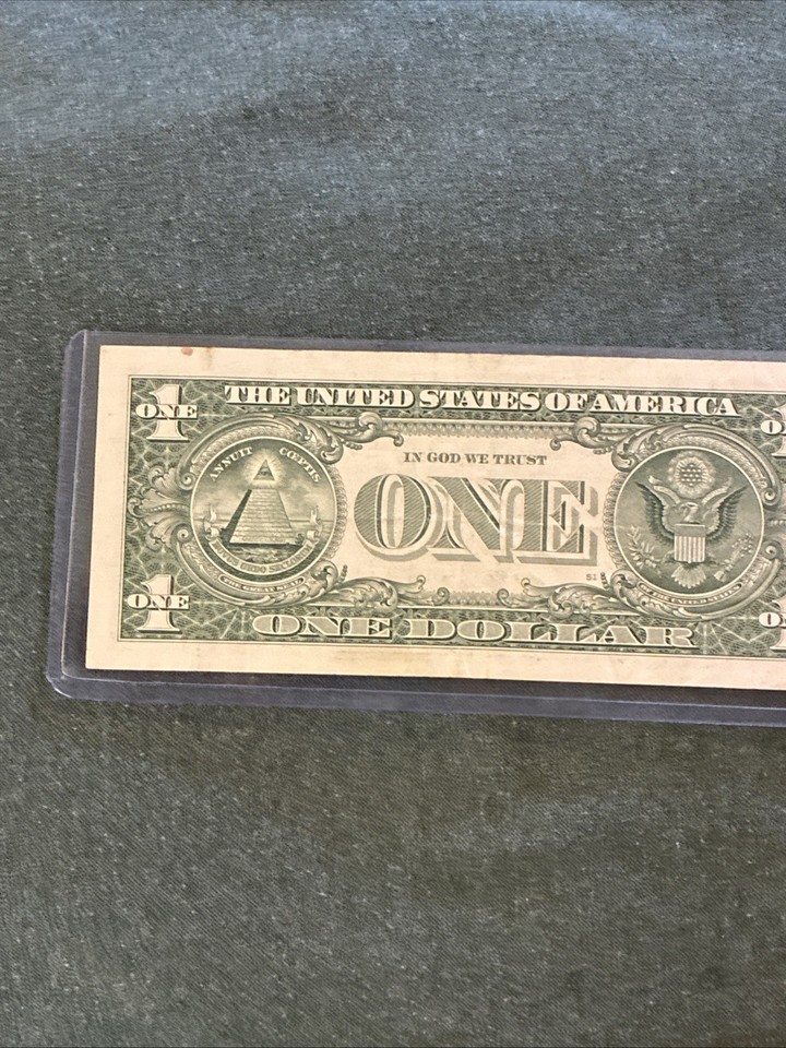 TRUE TRINARY $1 Dollar Note # 12220101 FANCY SERIAL NUMBER Scarce Bill ...