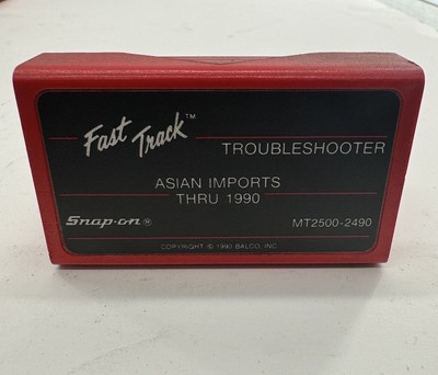 Snap-On Fast Track Troubleshooter MT2500-2490 Asian Imports Thru 1990 ...