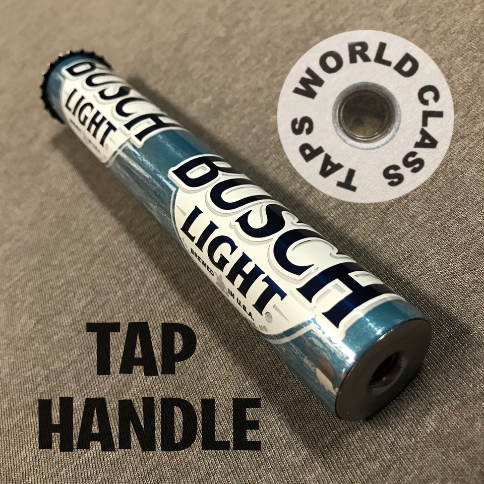 nice BUSCH LIGHT SLIM STICK 7in draft BEER TAP HANDLE marker TAPPER bar ...