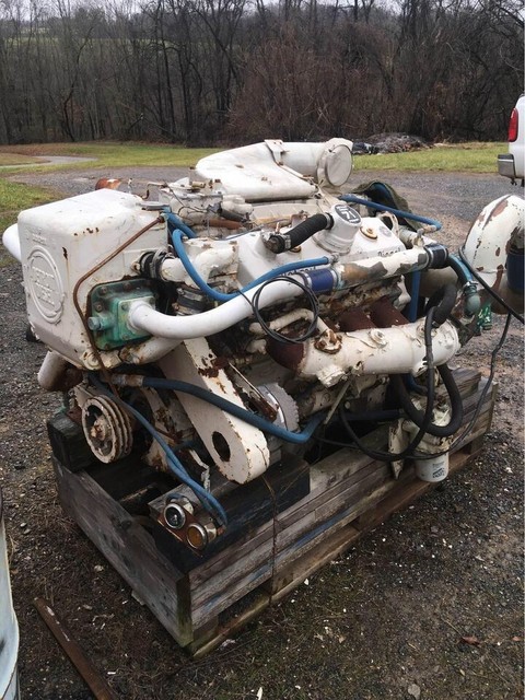 8v71 Detroit Diesel 8v-71n Marine Diesel Engine 318 HP With Allison 2 1 ...