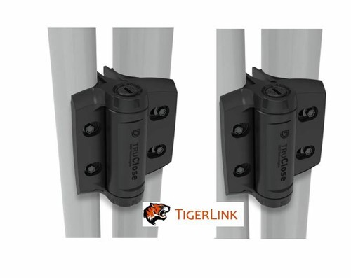 Heavy Duty Self Closing Hinge for Round Post 60kg TCHDRND1S3 Series 3 ...