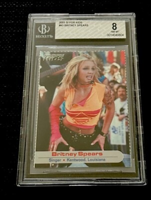 BRITNEY SPEARS ROOKIE RARE CARD 2001 Sports Illustrated SI for Kids BGS ...