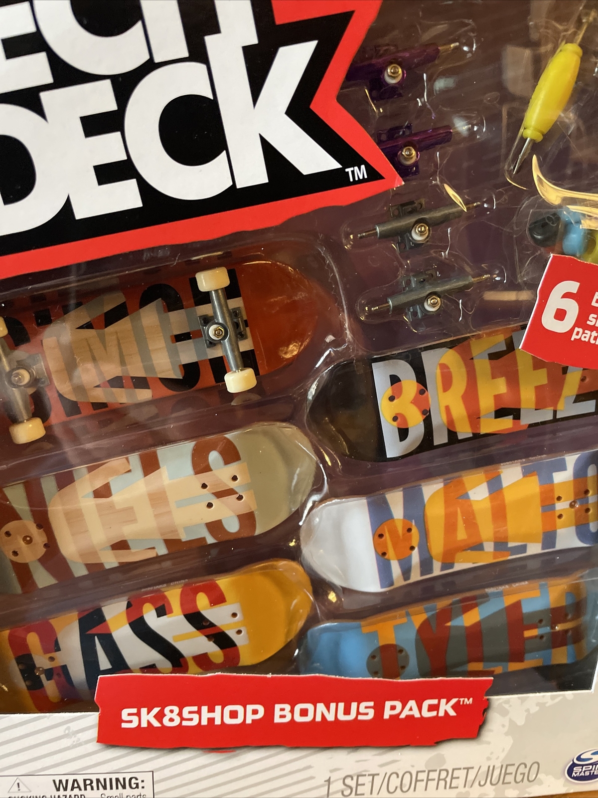Tech Deck Sk8shop Bonus Pack REVIVE SET Finger Skateboard 6 Pack - NEW ...