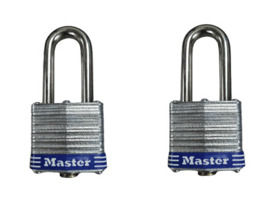 2-PACK MasterLock 3UPLF 1-1/2' Shackle Universal Pin Long Shank Padlock ...