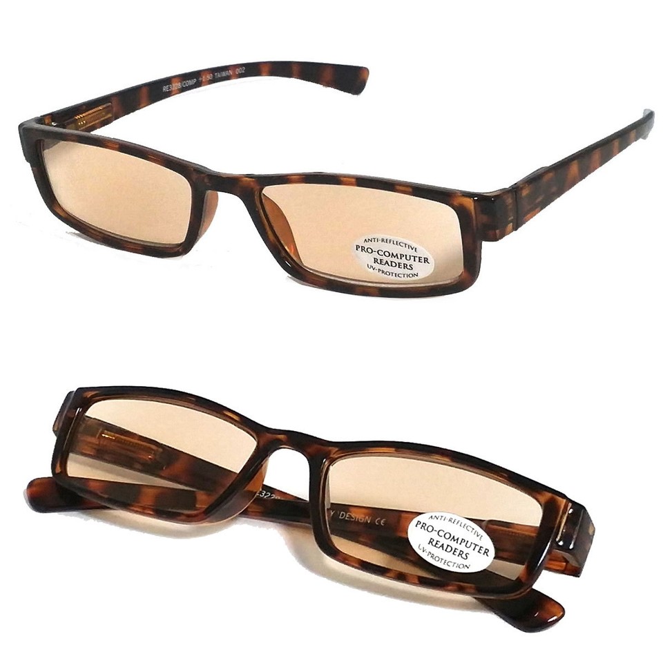 Pro Computer Anti Reflective Tinted Lens UV Reading Glasses +1.00~ +4. ...