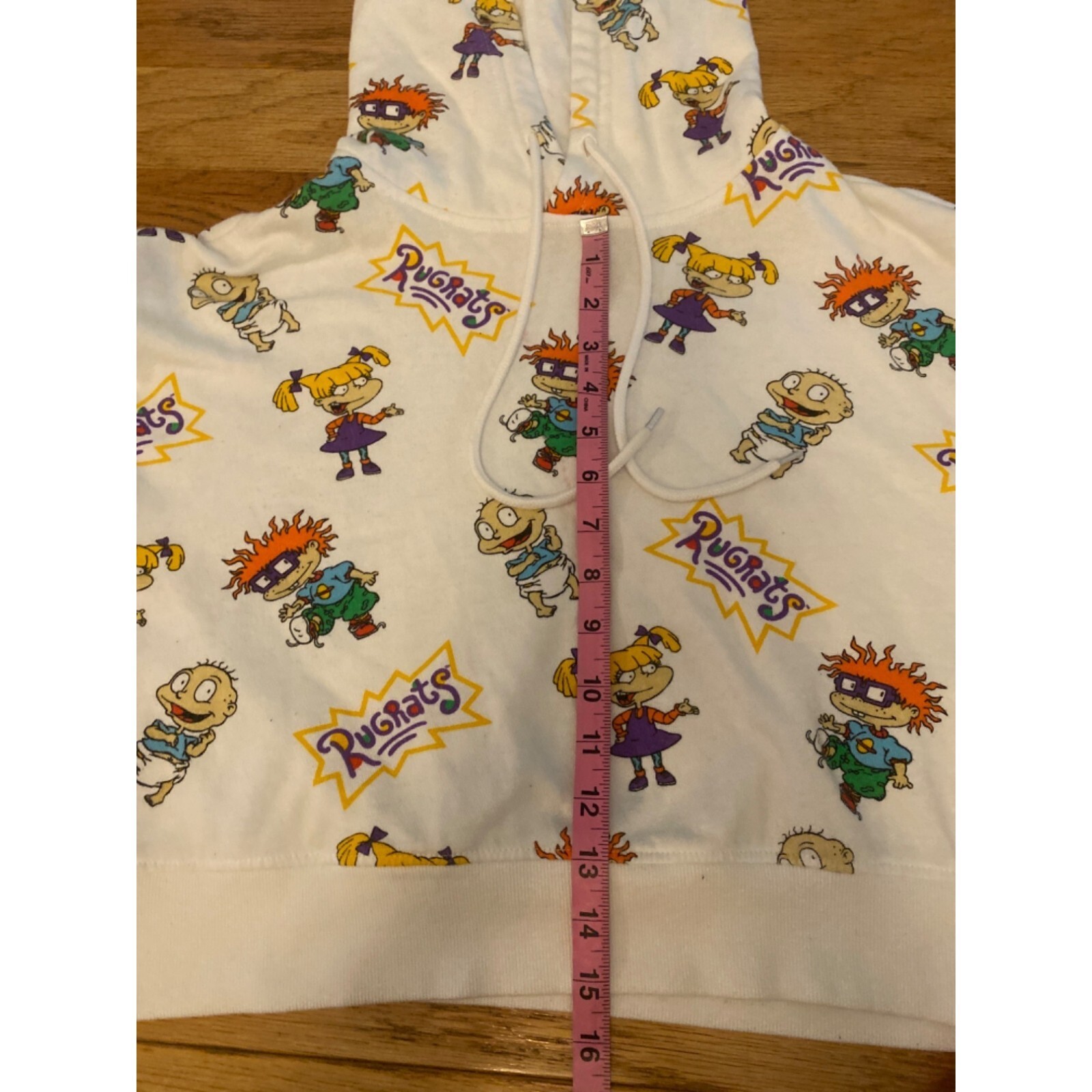 Nickelodeon women's 90's rugrats graphic cropped hood… - Gem