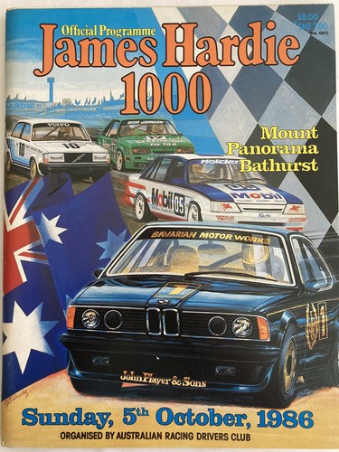 Bathurst 1000 1986 Programme. Allan Grice + Graeme Bailey. Group A ...