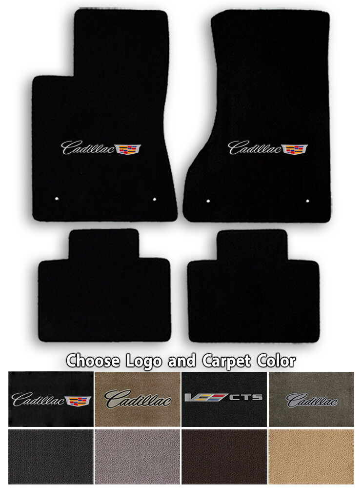 Cadillac CTS 4pc Velourtex Carpet Floor Mat Set - Choose Color & Logo ...