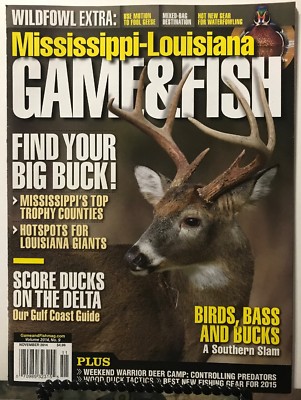Mississippi Louisiana Game & Fish Big Buck Birds Bass Nov 2014 FREE ...