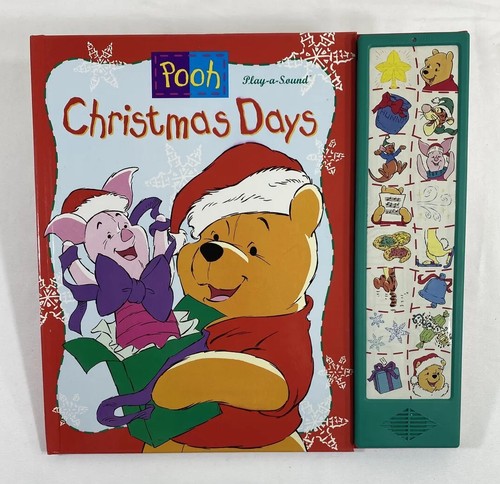 Disney Winnie The Pooh Play A Sound Hardcover Book Christmas Days | eBay