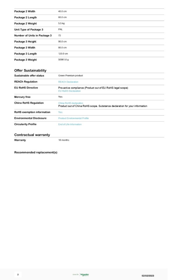 Schneider Electric - Extended rotary handle ComPact NSX 100/160/250 ...