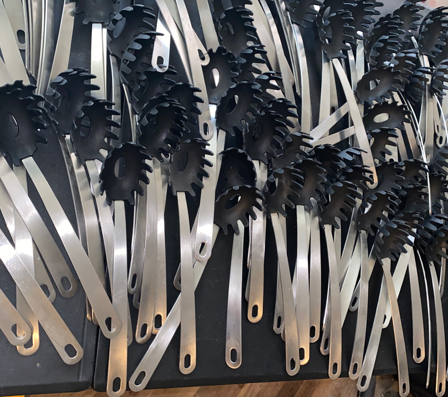 1 Pasta Spaghetti Spoon 9” Inch Handle Chef Compares To AMCO Houseworks ...