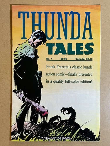 Thunda Tales #1 Fantagraphics 1987 VF/NM Frank Frazetta Art NICE | eBay